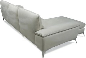 Pregio Italia sofa&relax Moderní rohová sedací souprava TOUCH Provedení: 3 místná + lehátko, Vzorník látek: tekno fibra 06 light grey