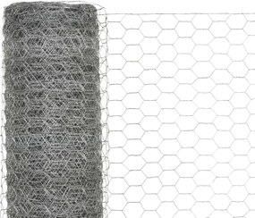 Pletivo ke kurníku pozinkovaná ocel 25 x 1,2 m stříbrné 143328