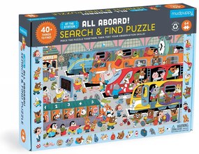 Mudpuppy Puzzle Nádraží 64 dílků