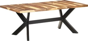 Jídelní stůl 200x100x75 cm masiv s medovou povrchovou úpravou 321549