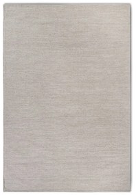Béžový ručně tkaný koberec s příměsí vlny 60x90 cm Pradesh Linen White – Elle Decoration