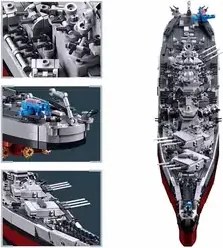 Sluban Model Bricks M38-B1291 Bitevní loď USS Missouri 1:350 / od 10 l