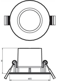 Philips - SADA 3x LED Stmívatelné koupelnové svítidlo LED/5W/230V 2700K IP65