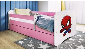 Dětská postel Babydreams superhrdina růžová