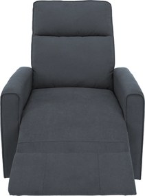 Relaxační otočné křeslo, šedá, MEKENZI