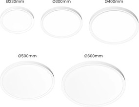 Stropní LED svítidlo Maq, 1x LED 18w, 3000-6500k, w