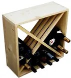 Regál na víno na 24 lahví dřevěný