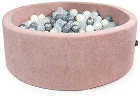 Ajababy Bazének Spring collection pudrová růžová kulatý + 200 míčků Provedení: Bez vzoru