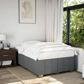 Rám postele bez matrace tmavě šedá 120 x 200 cm textil 3284826