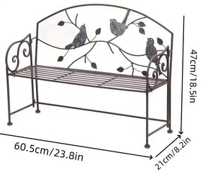 Zahradní lavička, skládací, kov, NoBi ROTINA NEW