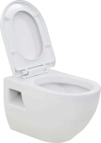 Závěsná toaleta keramická bílá 143022