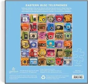 Galison Puzzle Troy Litten Eastern Bloc Telephones / 500 dílků / od 8