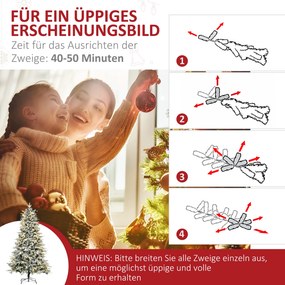 Umělý vánoční stromek s osvětlením 180cm