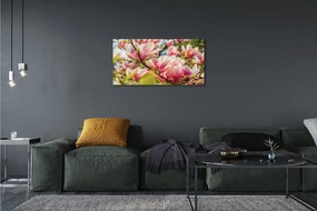 Obrazy na plátně růžová magnolie 140x70 cm