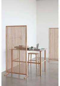 Barová stolička z dubového dřeva v přírodní barvě (výška sedáku 52 cm) Folk – Hübsch