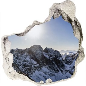 Wallmuralia Nálepka fototapeta 3D výhled Zima v Tatrách 75x75 cm