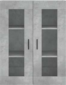 Skříň highboard betonově šedá 69,5x34x180 cm kompozitní dřevo 3198549