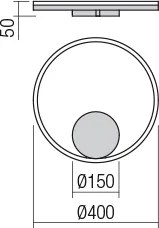 Redo group Redo Orbit direct, nástěnné/stropní kruhové svítidlo, 25W LED 3000K DALI, bílá, prům. 40cm