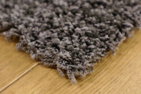 Vopi, Metrážový koberec Color Shaggy šedý - neúčtujeme odřezky z role, na míru, šíře 2m,3m,4m, šedá, ab (mřížka), ložnice