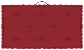 vidaXL Podušky na nábytek z palet 4 ks burgundské bavlna