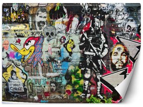 Gario Fototapeta Graffiti - barevný pouliční styl Materiál: Vliesová, Rozměry: 200 x 140 cm