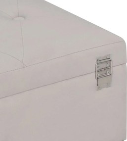 Lavice s úložným prostorem 105 cm šedá samet 247573
