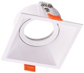 Podhledové svítidlo Square3, 1x bílé kovové stínítko, (možnost polohování), w