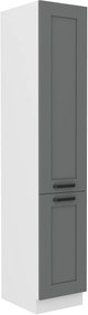 STL 40 cm skříňka vysoká dvoudveřová LUNA Barevné provedení LUNA: Bílá / Prachově šedá