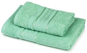 4Home Sada Bamboo Premium osuška a ručník mentolová, 70 x 140 cm, 50 x 100 cm