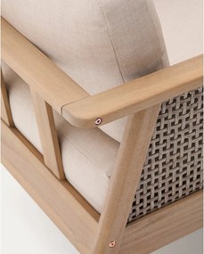 Béžový/v přírodní barvě zahradní lounge set z masivu akácie pro 5 osob Alabe – Kave Home