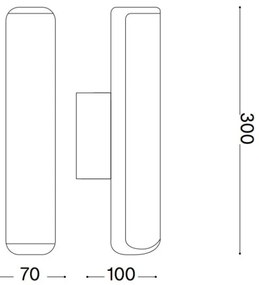 Ideal Lux - LED Venkovní nás. svítidlo ETERE LED/9,5W/230V 4000K IP44 hnědá