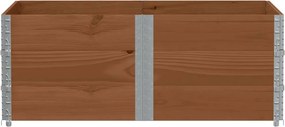 Zahradní truhlík hnědý 150 x 100 cm masivní borové dřevo 3295442