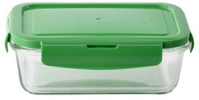 Dóza na potraviny z borosilikátového skla s víkem United Colors of Benetton / 1860 ml / polypropylen / transparentní / zelené víko