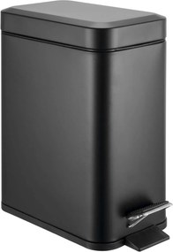 Aqualine Simple Line - Odpadkový koš obdélníkový 5 l, matná černá GAQ005B