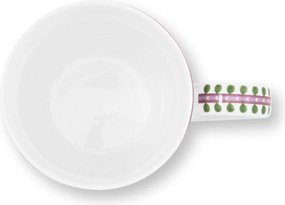 Pip Studio Lily &amp; Lotus hrnek XL 440ml, bílý (Porcelánový hrnek)