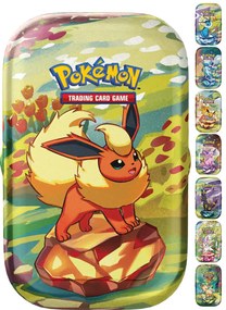 _Ostatní 1_ Hra Pokémon TCG SV8.5 Prismatic Evolutions Mini Tin 2x booster v plechovce pci10046