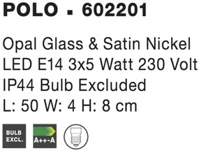 LED nástěnné svítidlo Polo 50