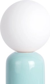 Keramická stolní lampa v mentolové barvě/oranžová (výška 27 cm) Firenze Tube – Leitmotiv