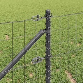 Evropský plot se hroty 25 x 0,6 m Ocel potažená PVC Šedá 3350682