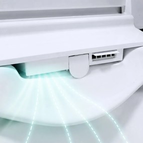 Mereo, Mereo WC s integrovaným elektronickým bidetem, RIMLESS, 592x380x430 cm, keramické, vč. sedátka, MER-VSD110S2
