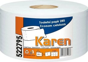 Qualitop Toaletní papír Jumbo Karen 280 Econom 6 kusů