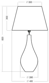 4concepts Designová stolní lampa MODENA BLACK