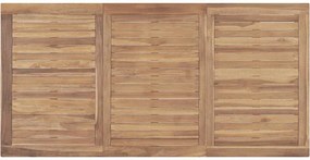 Zahradní jídelní stůl 160 x 80 x 77 cm masivní teakové dřevo 315620
