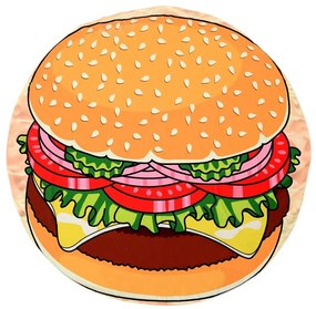 PlÃ¡Å¾ovÃ¡ osuÅ¡ka hamburger - oranÅ¾ovÃ¡ - â 150 cm