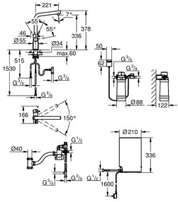 Výpusť s bojlerem stojánková GROHE RED DUO 30327001