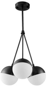 Toolight - Stropní svítidlo 3xE27, černá-bílá, OSW-05365