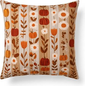 Povlak na polštář z mikrovlákna PUMPKIN STRIPES 45x45 cm, barevný