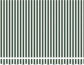 Rám markýzy Zelená a bílá 300 x 250 cm 3330194