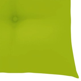 Zahradní židle s jasně zelenými poduškami 8 ks masivní teak,  3072943