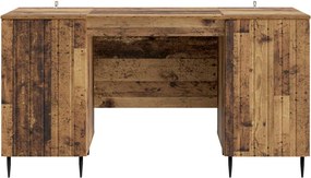 Stůl s policí Staré dřevo 142,5 x 50 x 75 cm Kompozitní dřevo 3414592